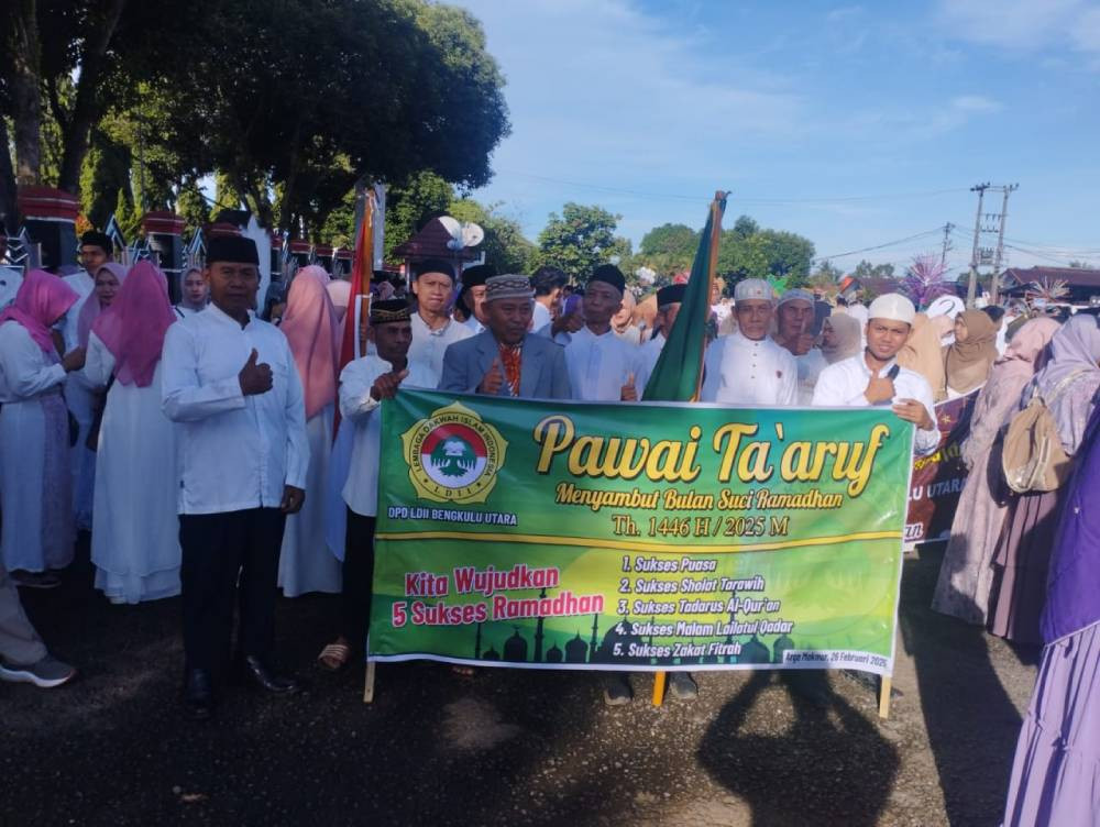 Warga LDII Bengkulu Utara Ikuti Pawai Taaruf Sambut Ramadan 1446 H ...